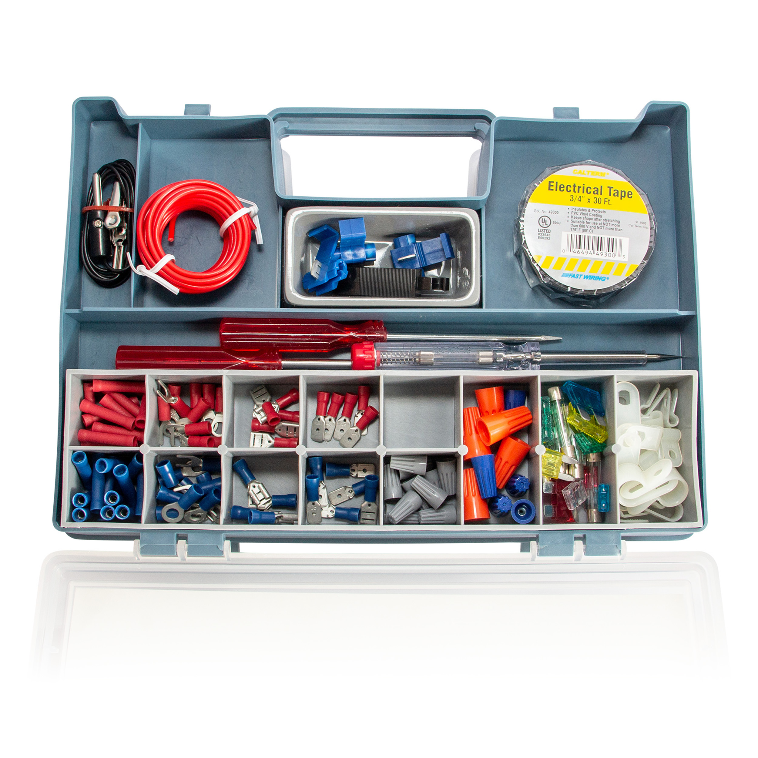 399 Piece Electrical Repair Kit, Includes Tools, Tester, Terminals ...