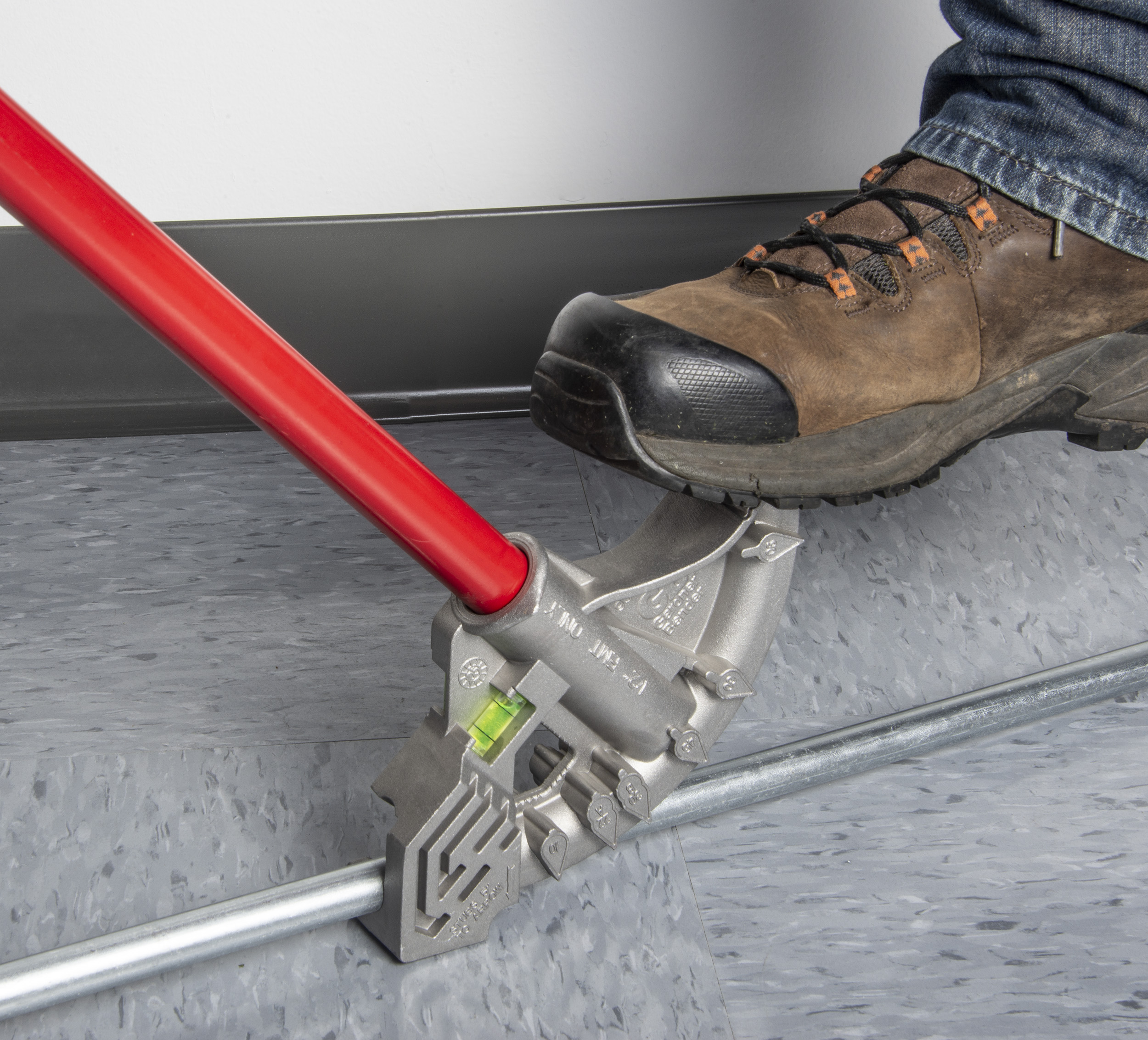 Hand Bender with Handle, 3/4" EMT, 1/2" Rigid, Aluminum