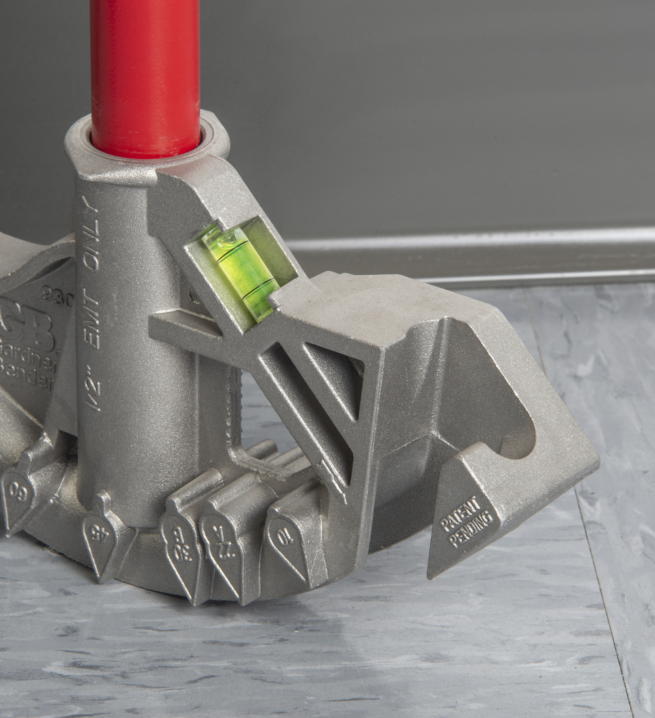 Hand Bender with Handle, 3/4" EMT, 1/2" Rigid, Aluminum