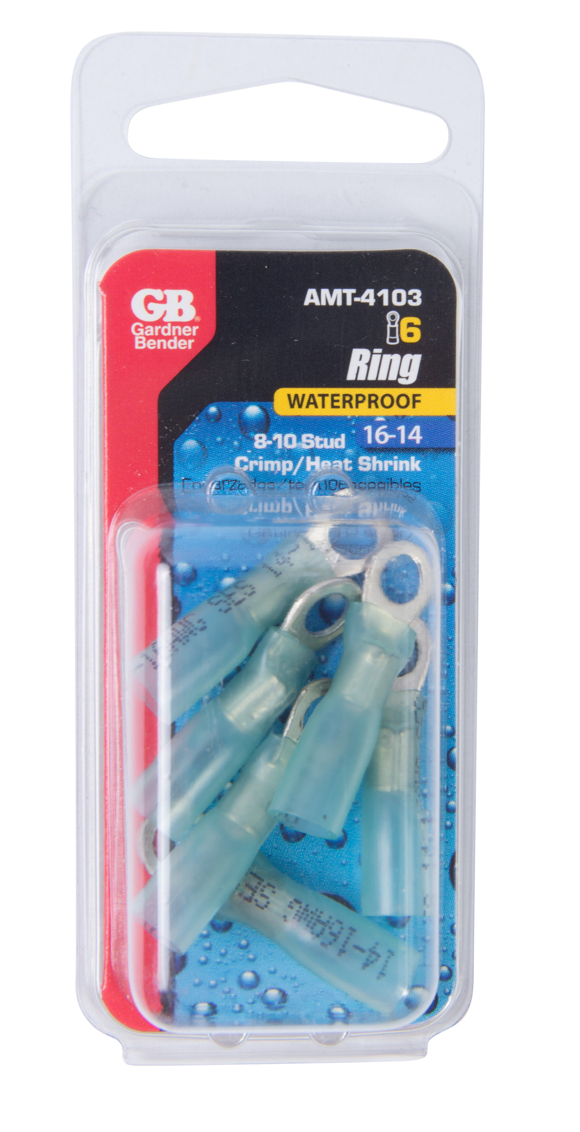 #16-#14 AWG (2 mm²) GB Xtreme Ring Terminal (8 to 10 Stud) #16-#14 AWG (2 mm²) GB Xtreme Ring Terminal (8 to 10 Stud)