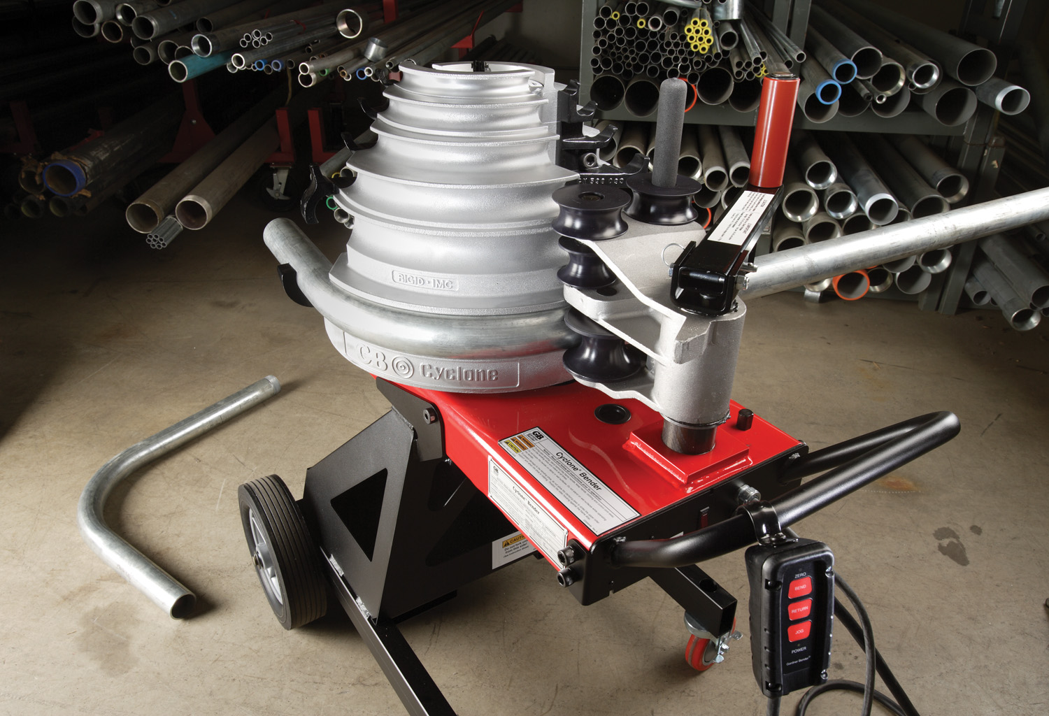 B2000 Cyclone Elec-Power Conduit Bender, 115V/15A, 1/2" to 2" Rigid ...