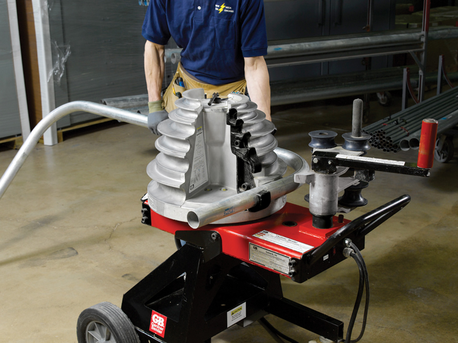 B2000 Cyclone Elec-Power Conduit Bender, 115V/15A, 1/2" to 2" Rigid ...