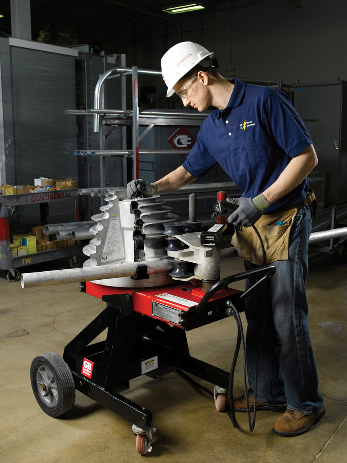 B2000 Cyclone Elec-Power Conduit Bender, 115V/15A, 1/2" to 2" Rigid ...