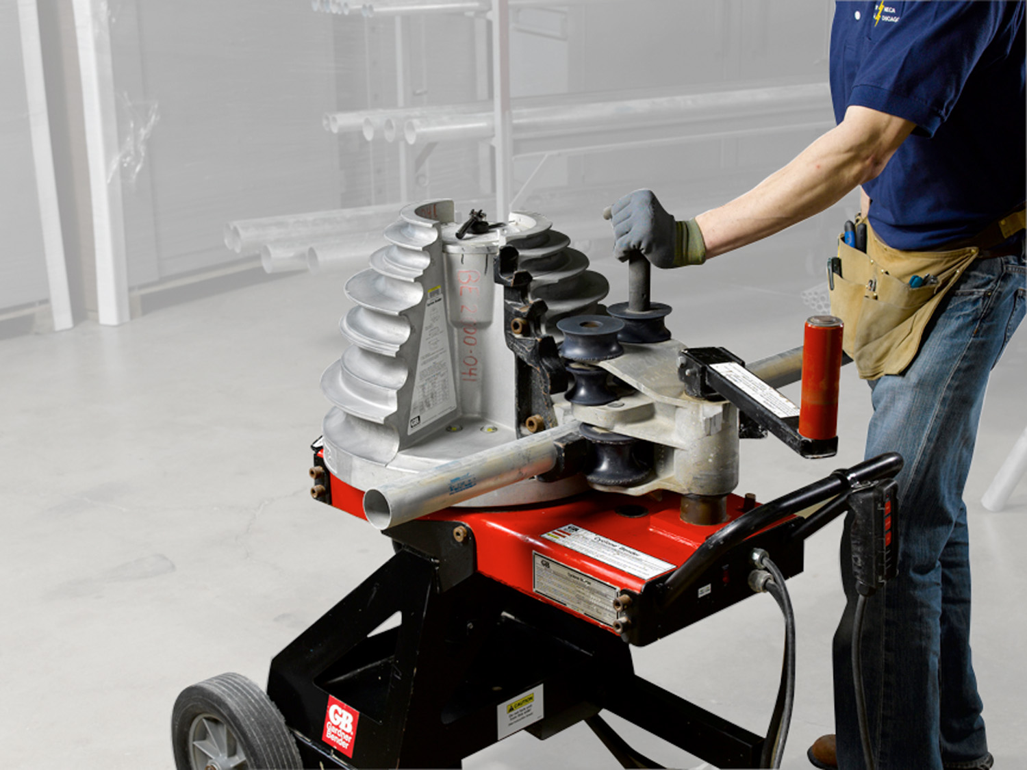 B2000 Cyclone Elec-Power Conduit Bender, 115V/15A, 1/2" to 2" Rigid ...