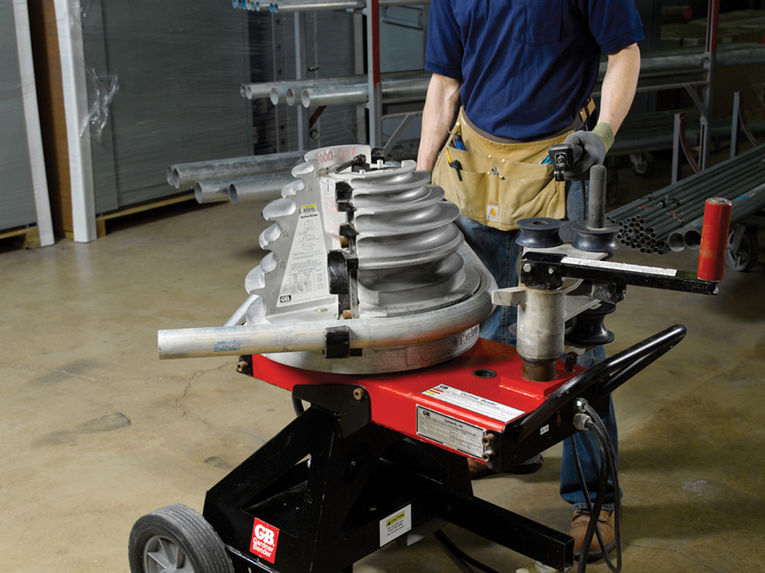 B2000 Cyclone Elec-Power Conduit Bender, 115V/15A, 1/2" to 2" Rigid ...