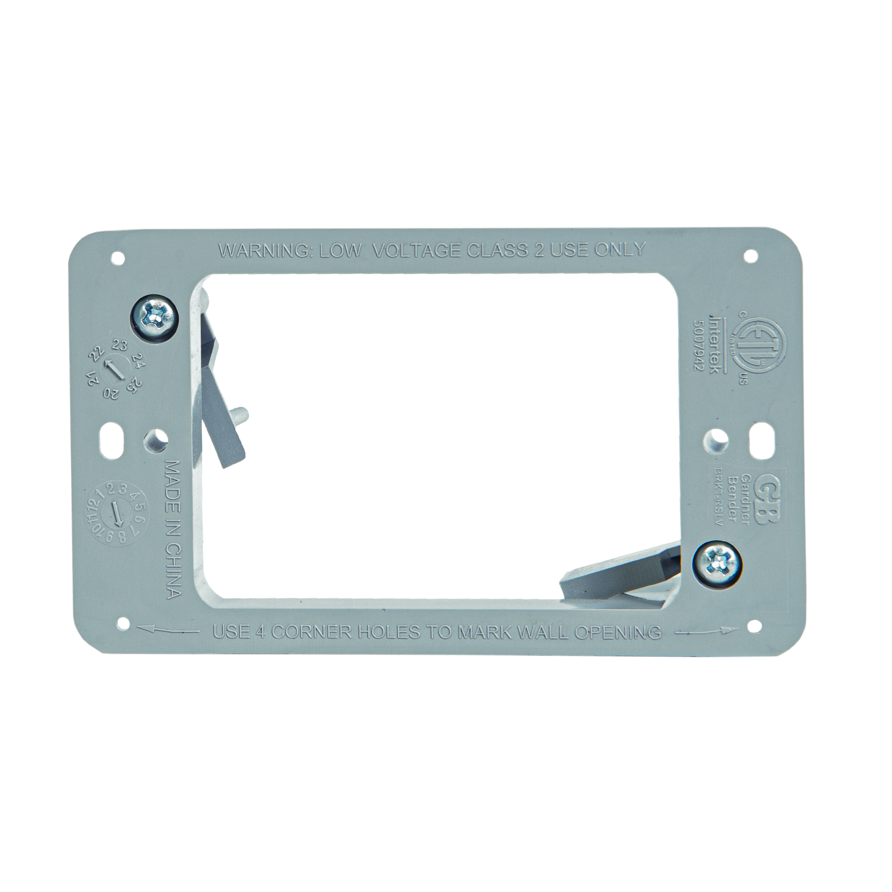 Old Work Non-Metallic Low Voltage Single Gang Electrical Bracket