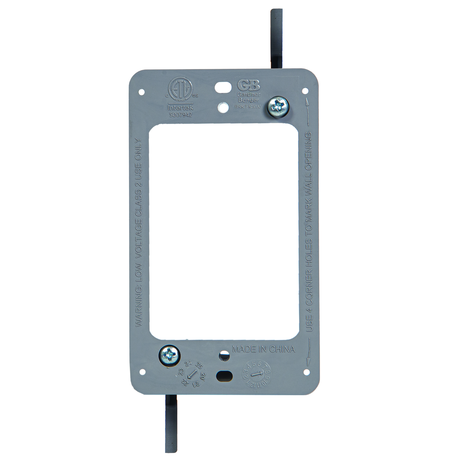 Old Work Non-Metallic Low Voltage Single Gang Electrical Bracket