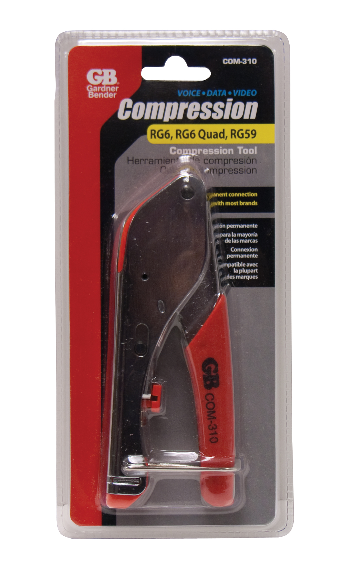 F-Type Compression Crimp Tool with locking close, Compact, RG-6, RG-6 ...