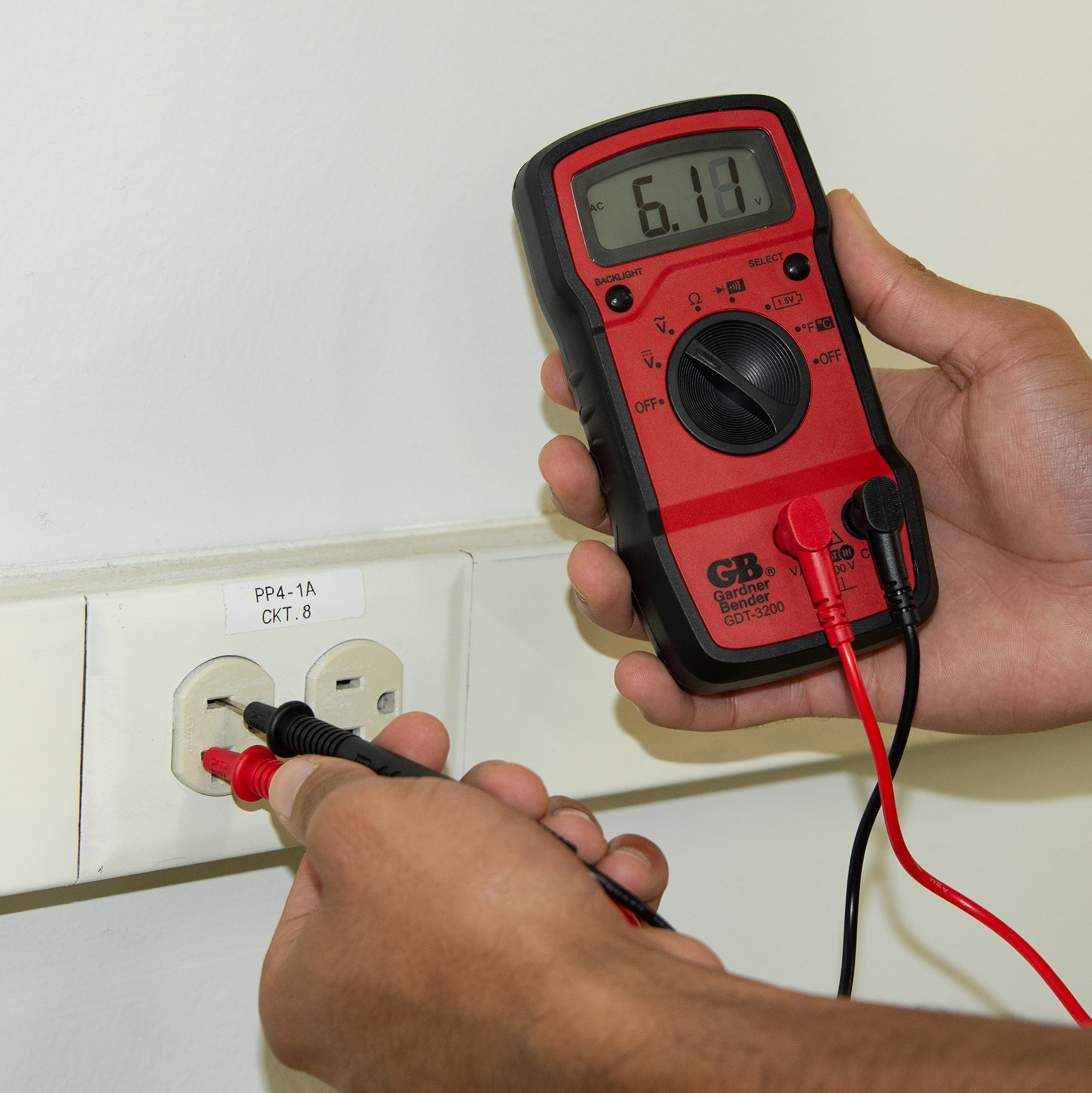 Gardner Bender GDT-3200 Digital Multimeter, 7 Funct, 8 Range, Tests AC ...