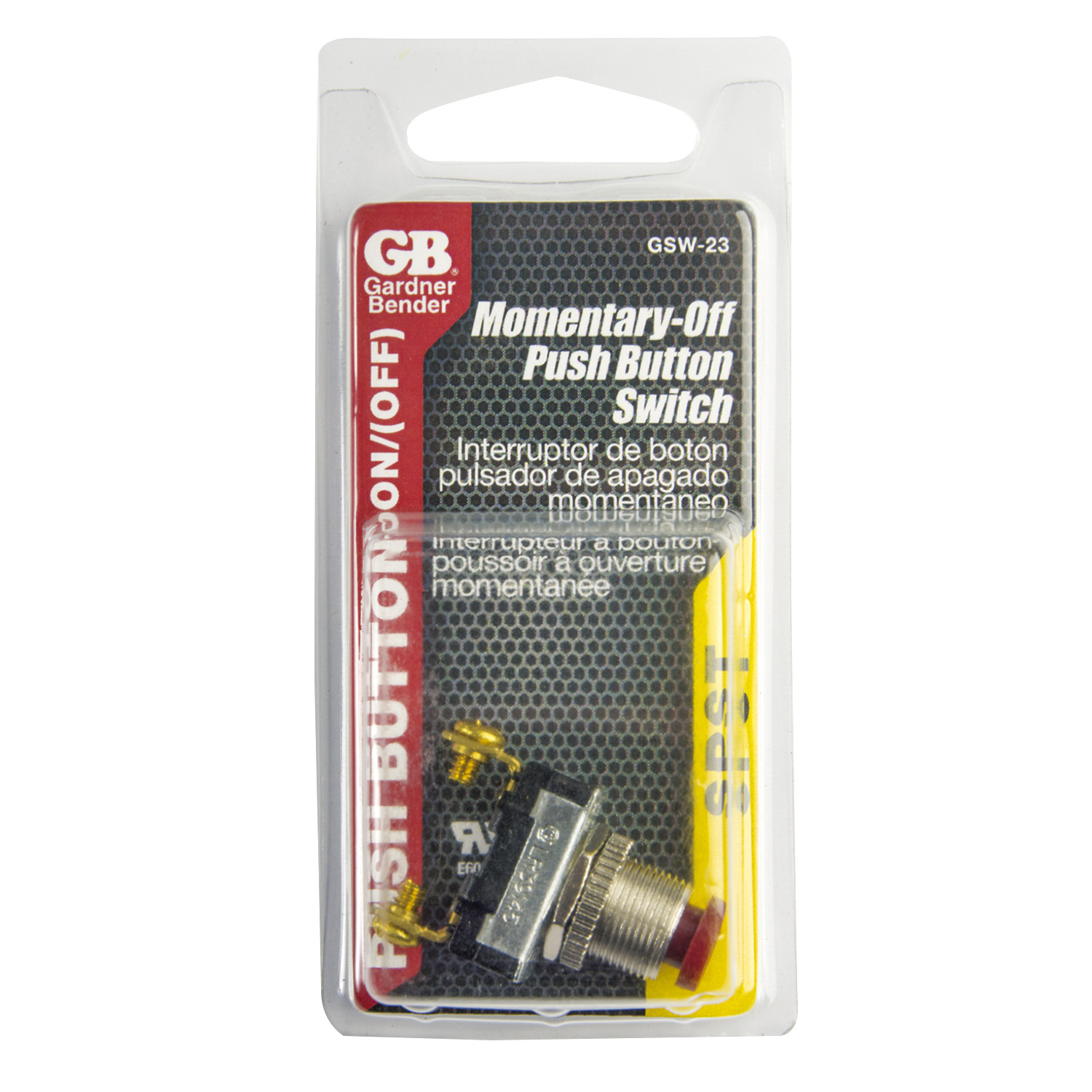 SPST Momentary Contact Push-Button Switch (Red) SPST Momentary Contact Push-Button Switch (Red)
