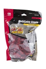SnapSHOT Multi-Cable Staple, Red, NM (flat and round), Coaxial and Data ...