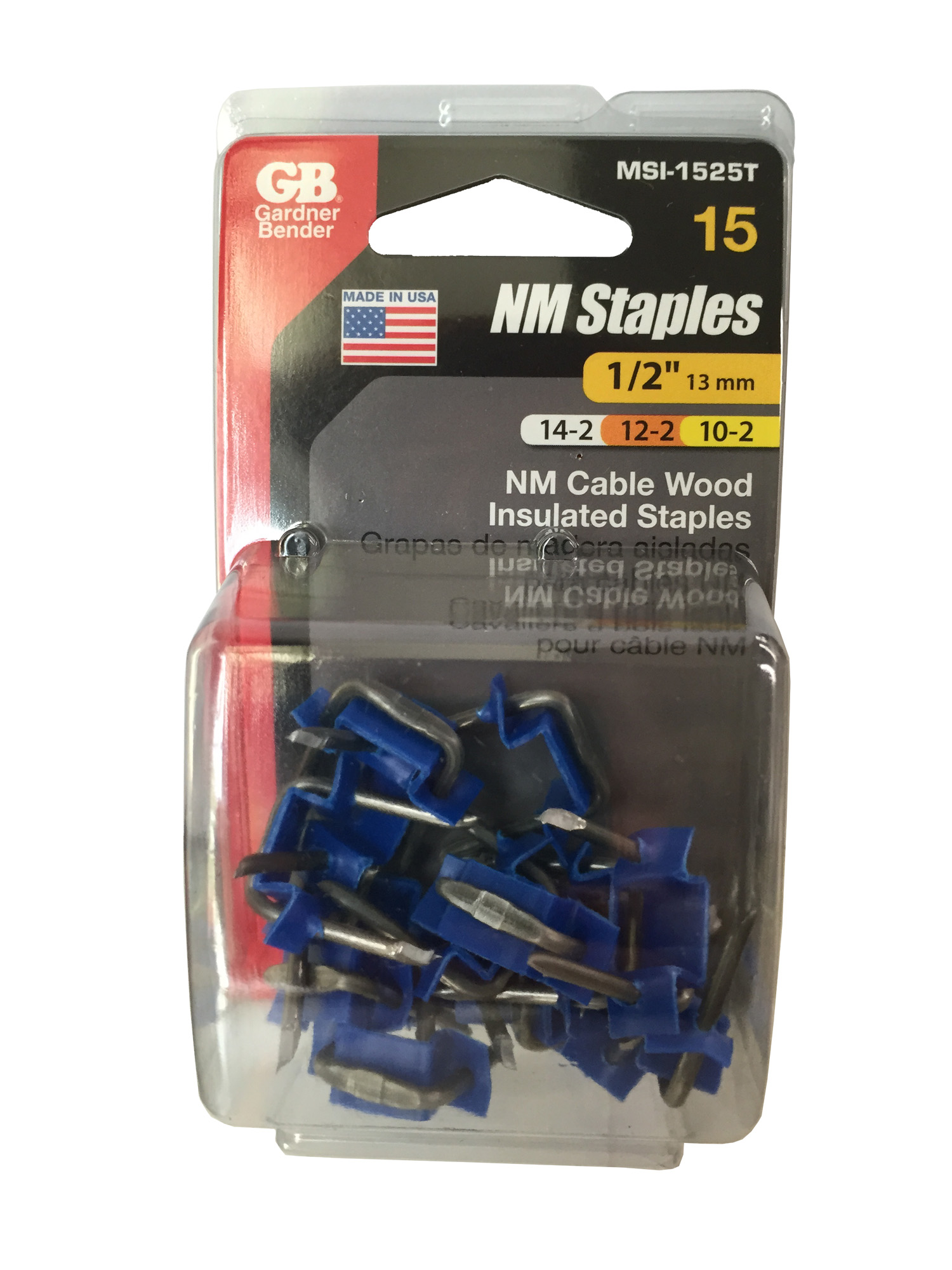 1/2 in (13 mm), Metal Staple w/Polyethylene Insulated Strap, 2 Cond #12 ...